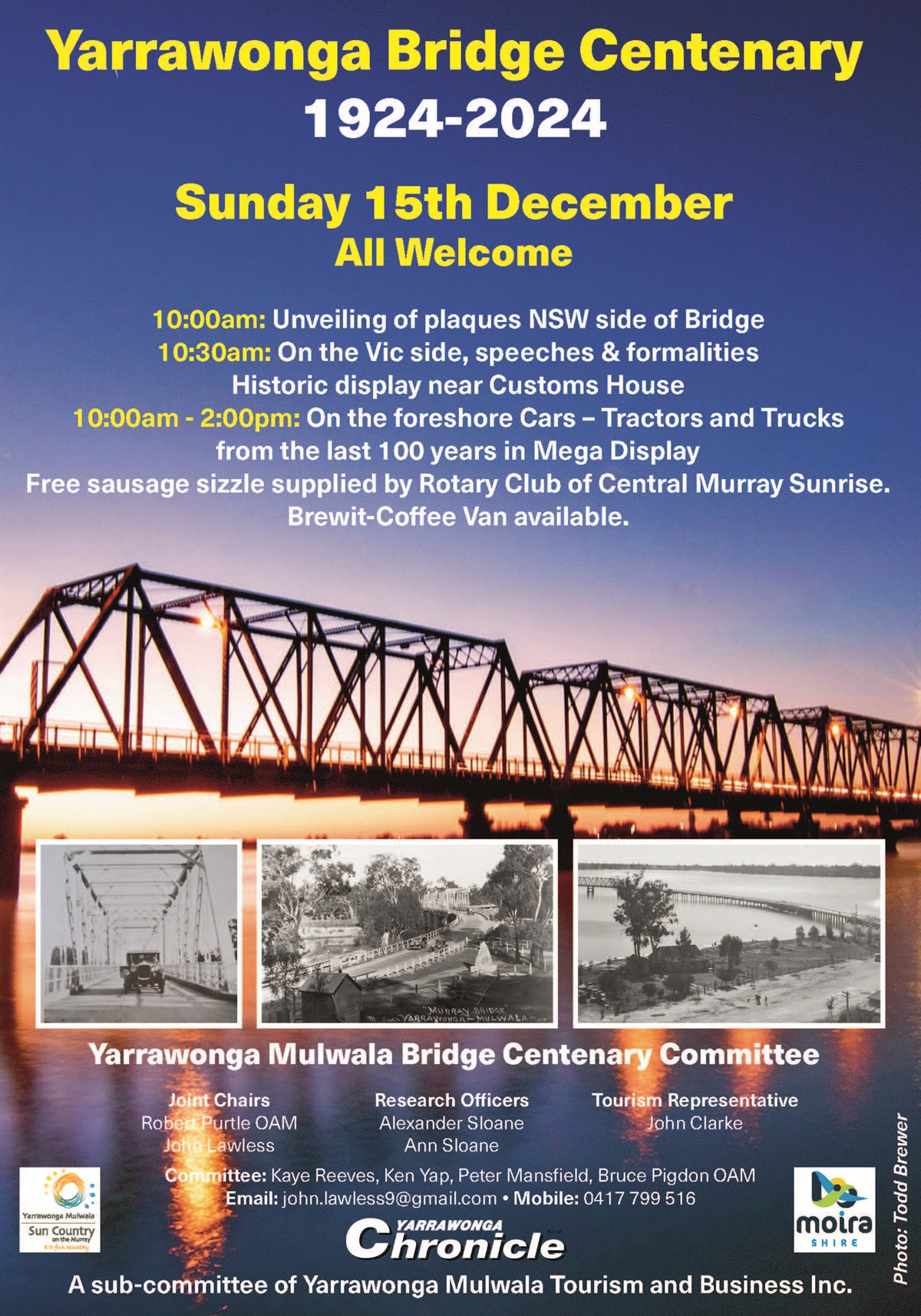 Yarrawonga Bridge Centenary 1924-2024 Moira Shire