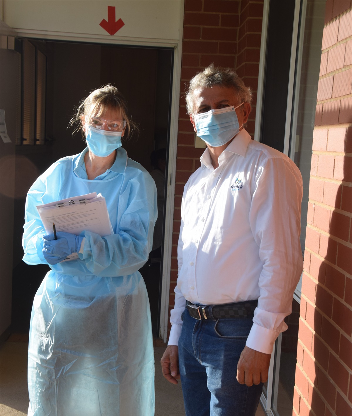 Mayor leads by example in COVID testing Moira Shire