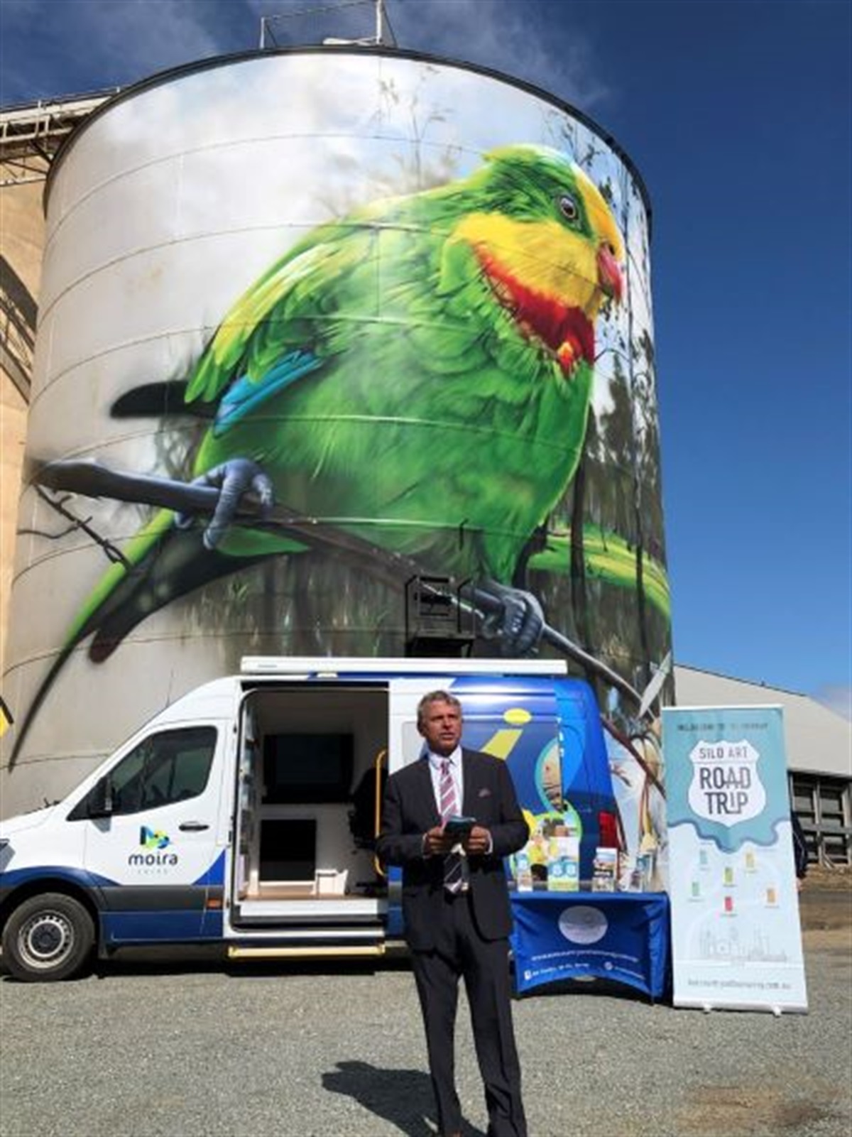 Silo Art Road Trip – from Melbourne to the Murray Moira Shire