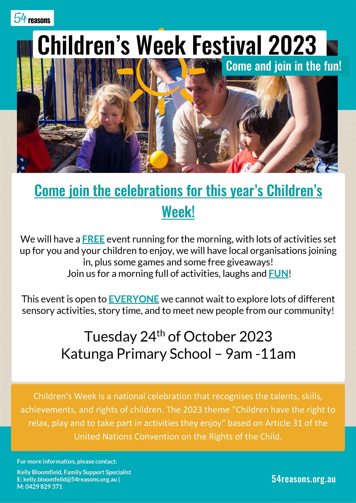 Children's Week Festival 2023 - Cobram Moira Shire