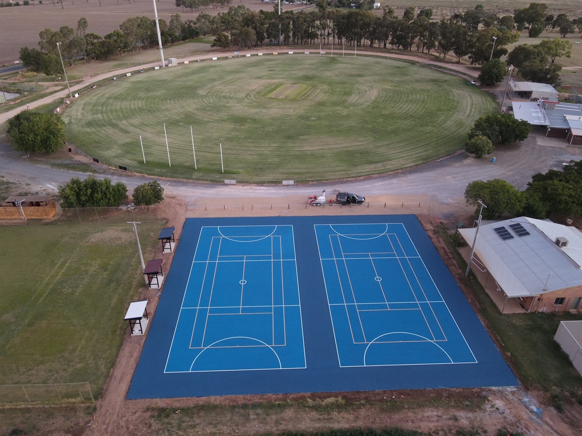 Strathmerton Netball-Tennis Court Project Moira Shire
